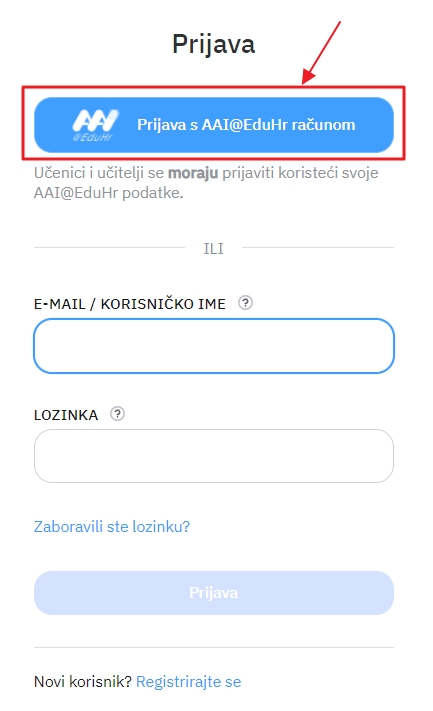Registracija/Prijava