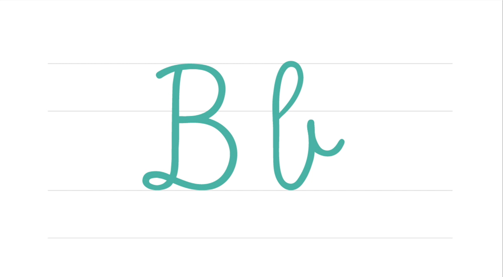 B, b (rukopisno slovo)