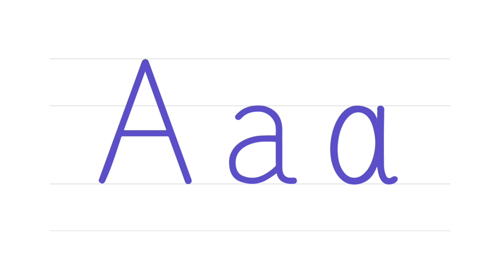 A, a (rukopisno slovo)