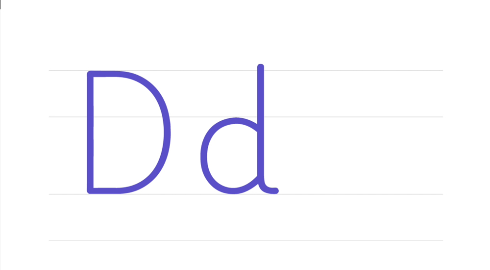 D, d (rukopisno slovo)