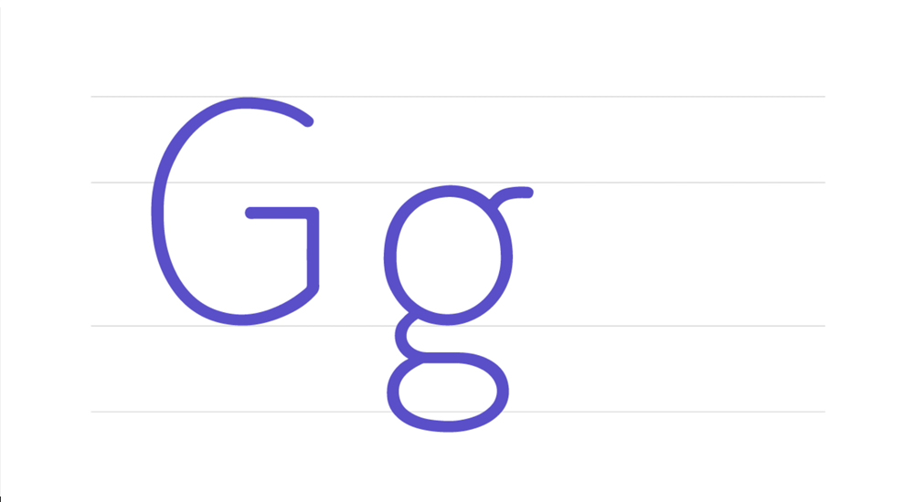 G, g (rukopisno slovo)